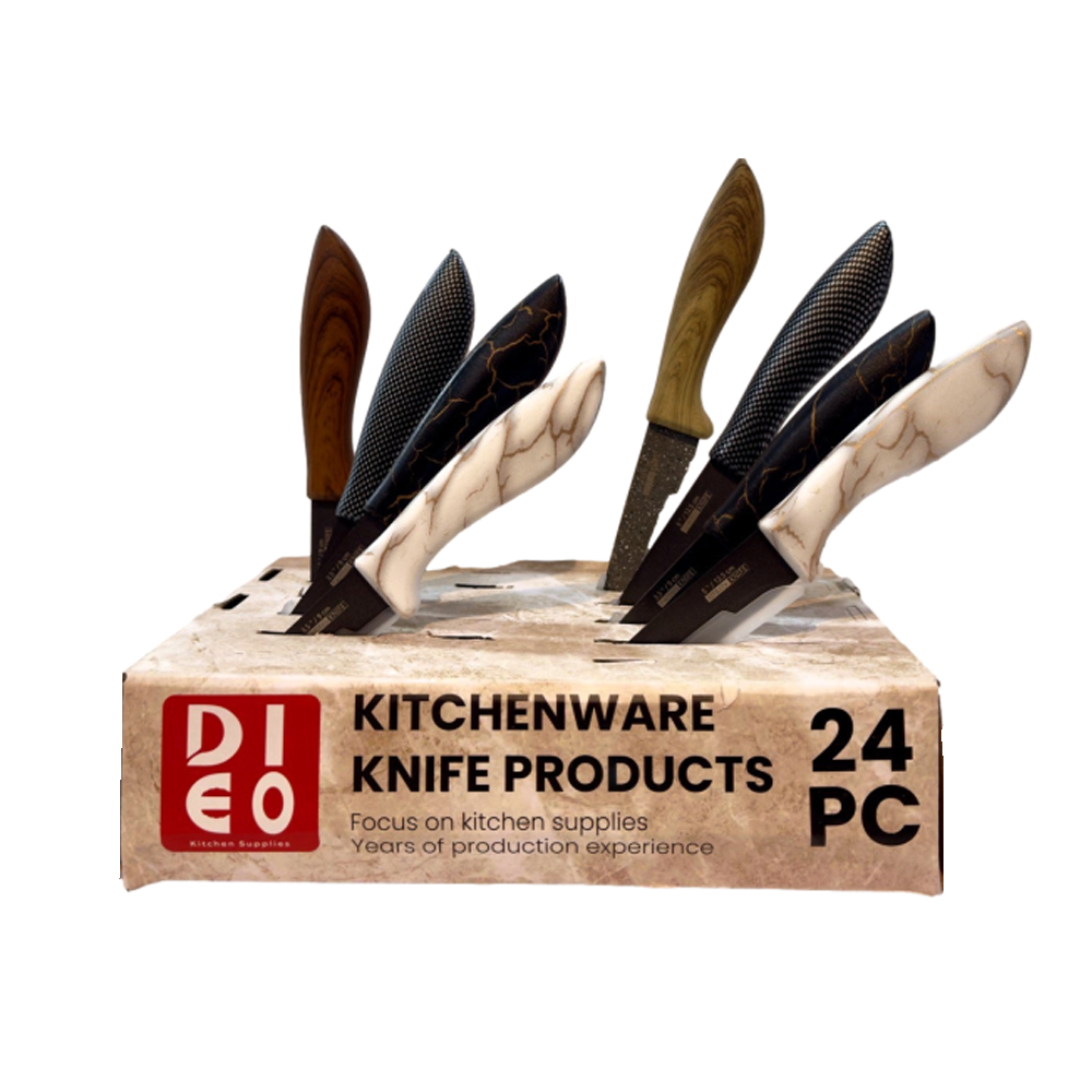 چاقو آشپزخانه برند dieo طرح طلایی کوچک - گلدن هوم | golden home